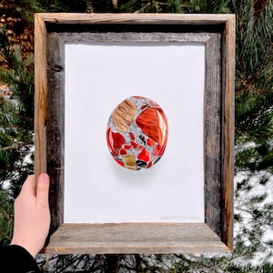 Pudding Stone Colored Pencil Drawing Art Print - Etsy