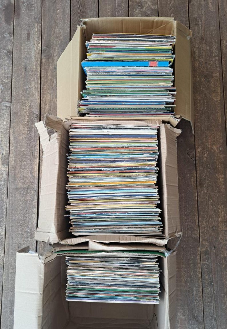 Huge Lot of Vintage Vinyl Records 12" Inch for Playing, Decorating or ...