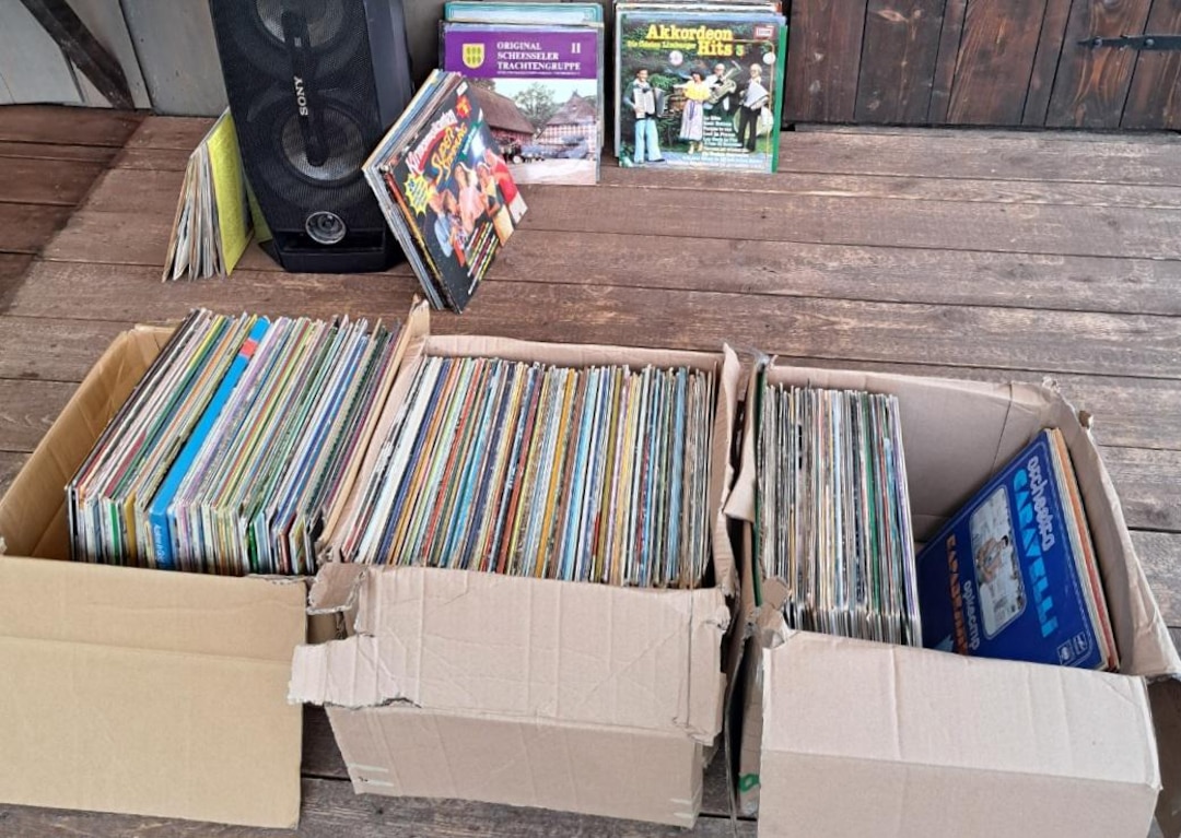 Huge Lot of Vintage Vinyl Records 12" Inch for Playing, Decorating or ...