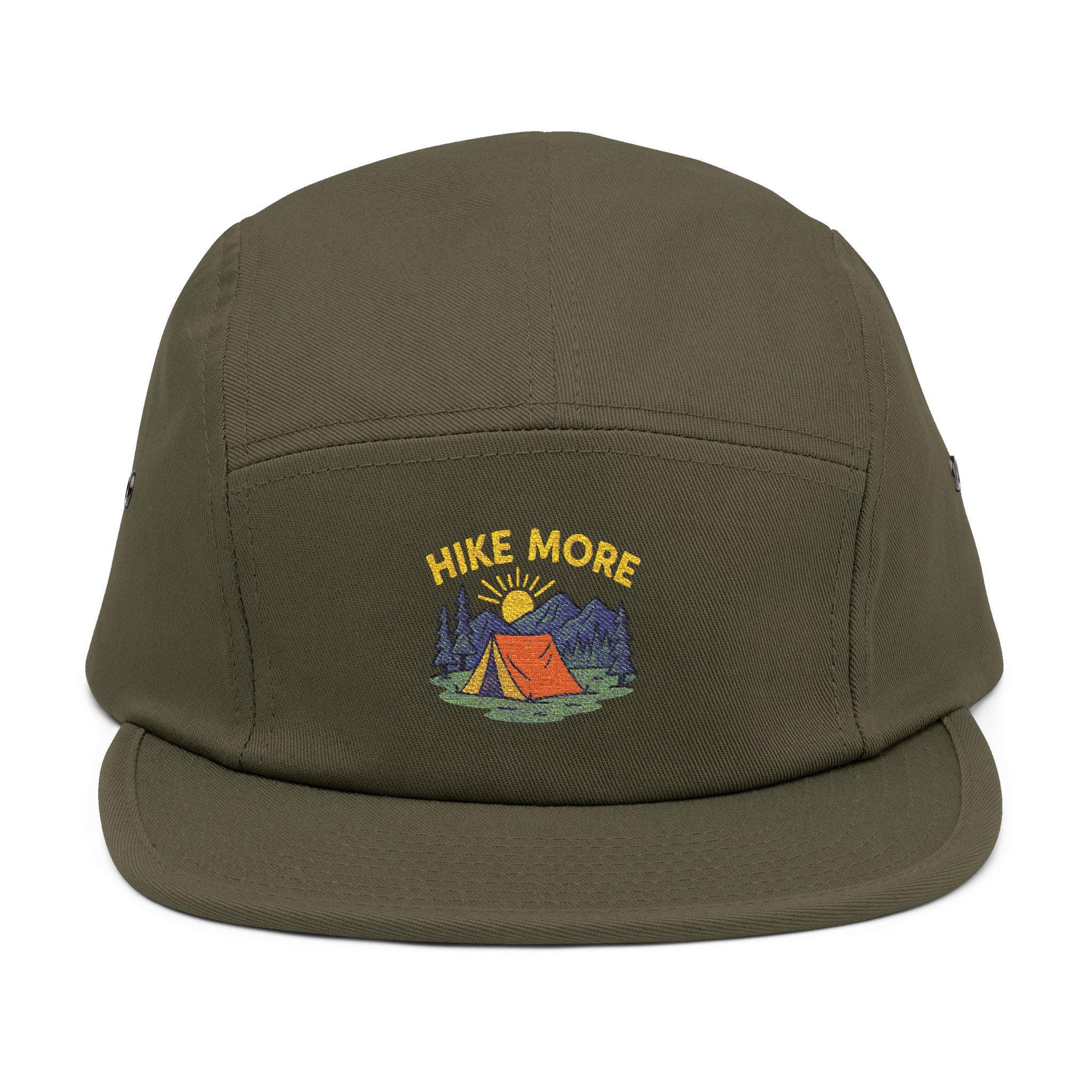 5 Panel Cap Hike More Embroidered, Summer Camping Hat for Outdoor ...