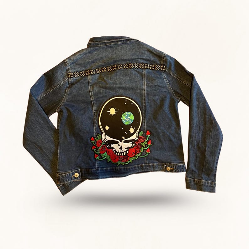 Handcrafted Grateful Dead Jean Jackets One of a Kind Design. Each ...