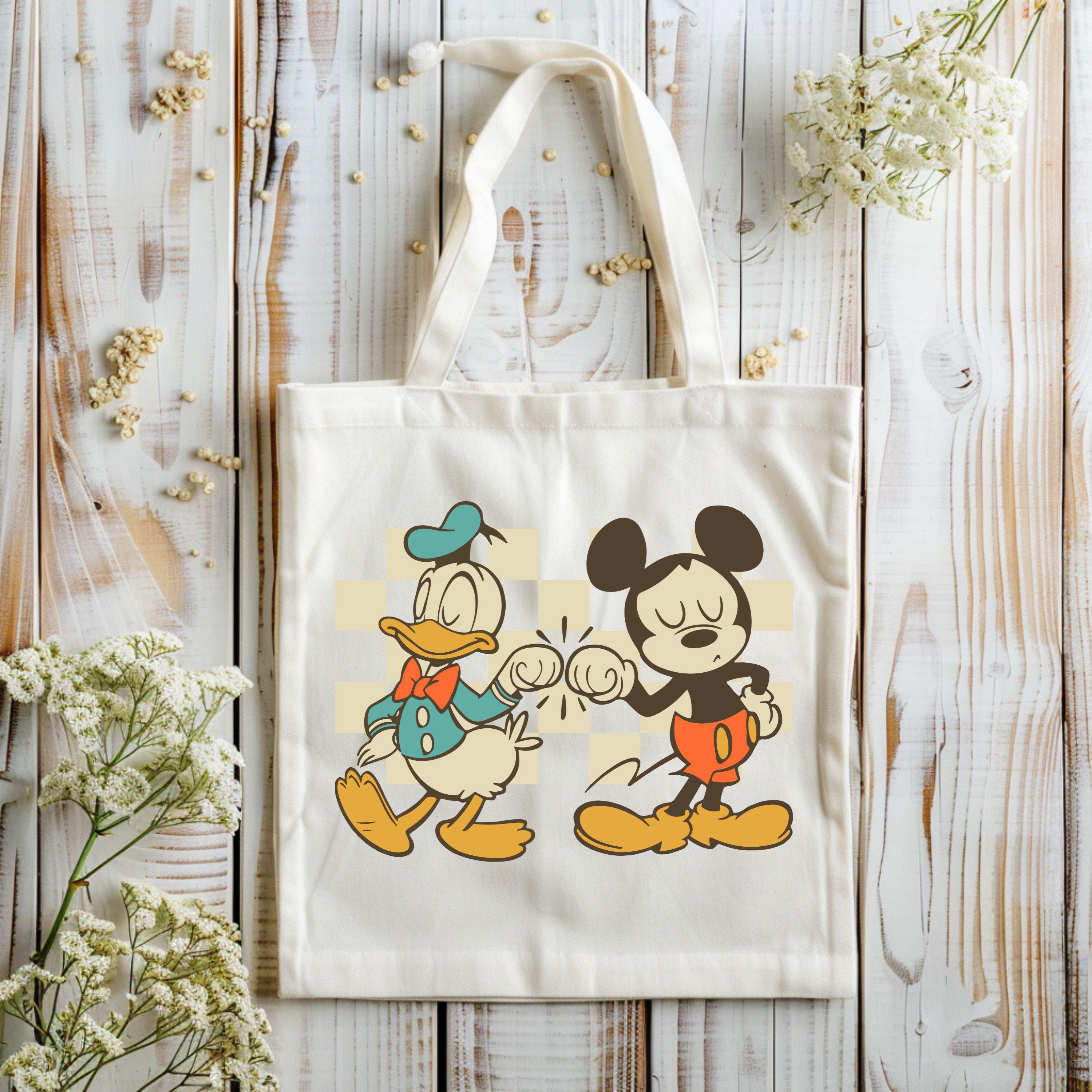 Retro Mickey and Donald Duck Fist Bump DTF Transfer - Etsy