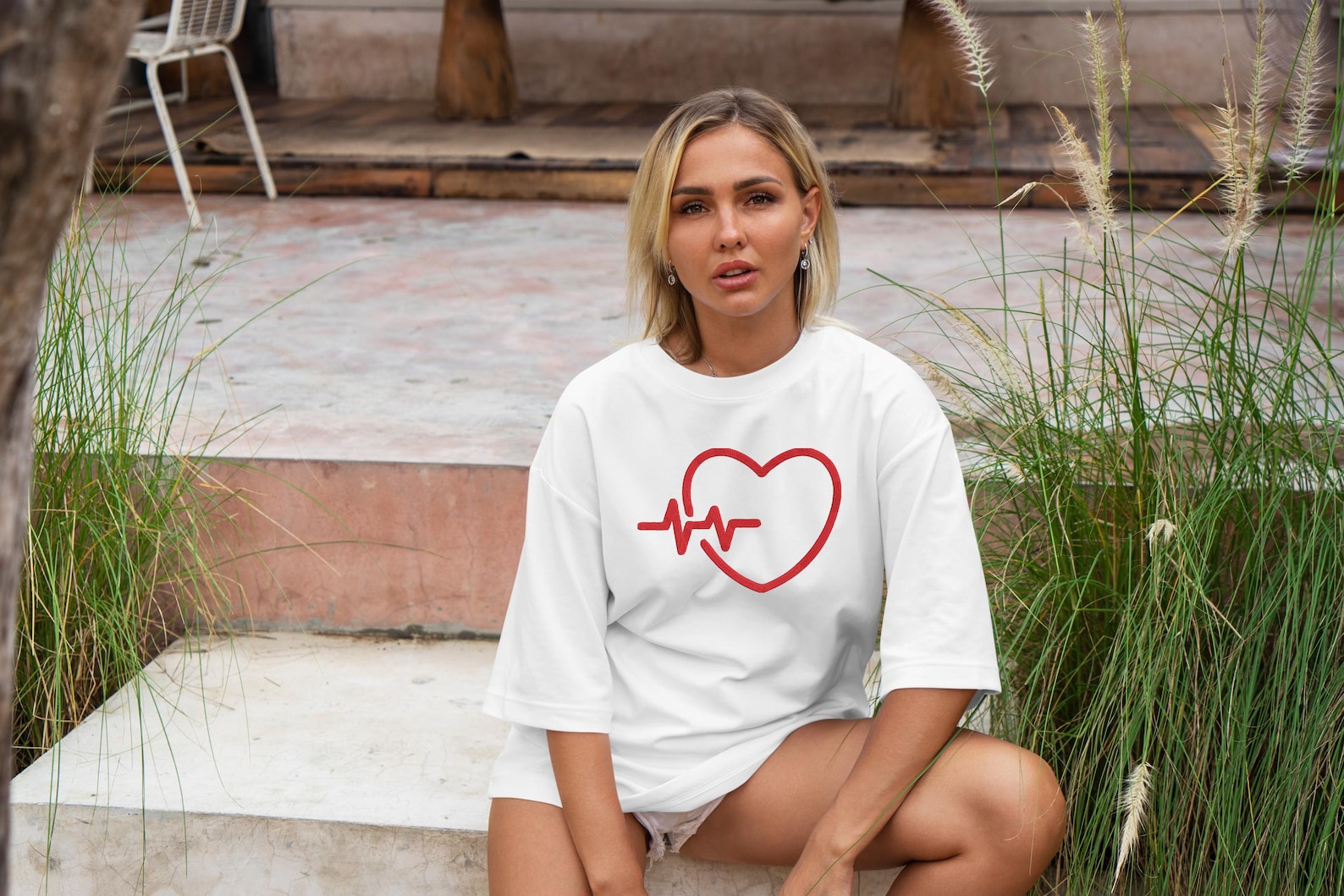 Heartbeat Valentine Embroidery Design, Heart EKG Valentine Machine ...