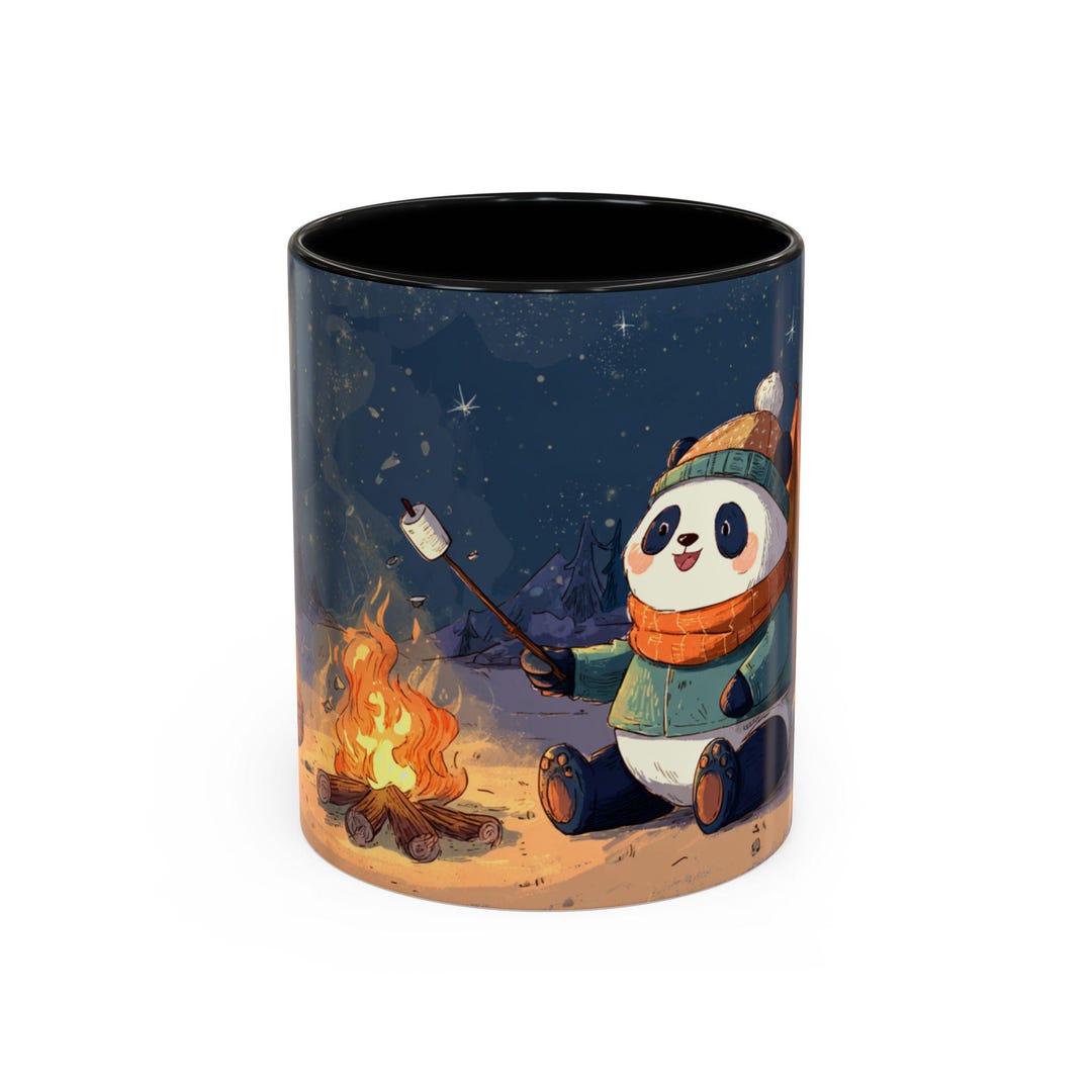 Cozy Panda Camping Mug, Cute Coffee Cup for Nature Lovers, Gift for ...