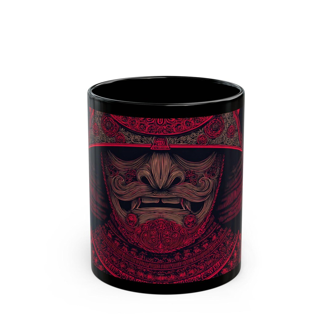 Samurai Warrior Black Coffee Mug – Artful Design - Etsy