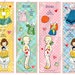 Eight Paperdoll Bookmarks to Cut and Use, Magazine Dolls, Item No.fmn ...
