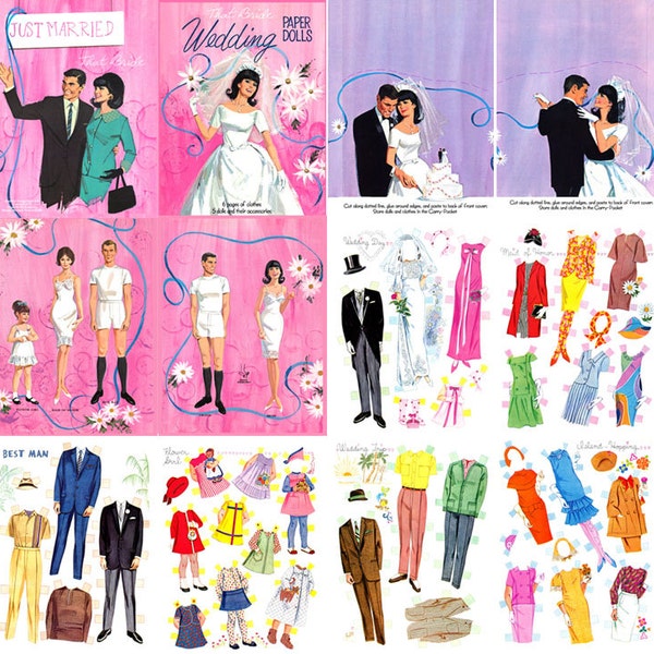 Bride Paper Doll - Etsy