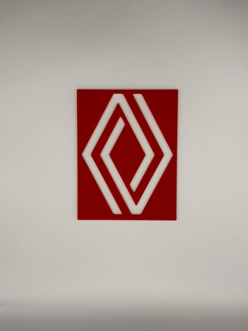 Renault Carpet Logo Stencil-3d Printed Car Detailing Template for Floor ...