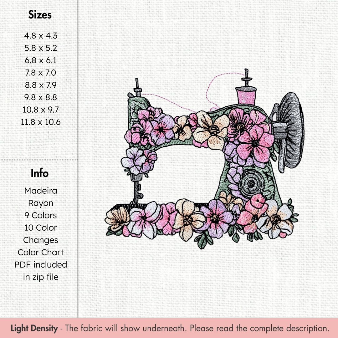 Floral Sewing Machine Embroidery Design Flower Sewing Machine ...