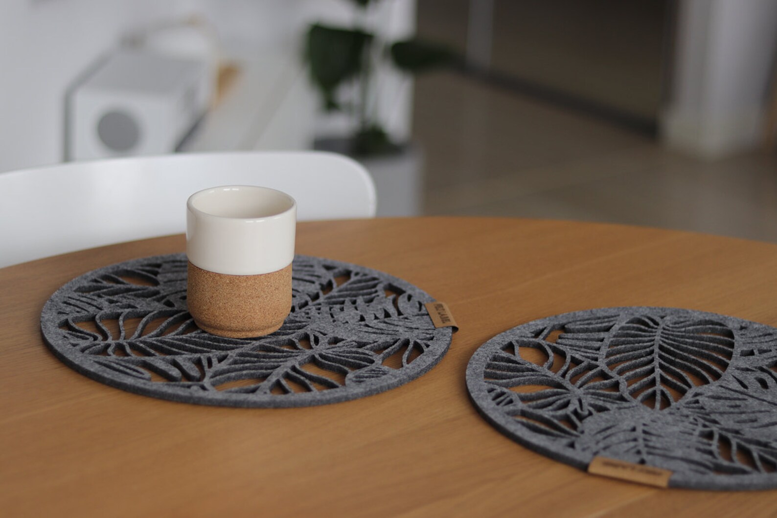 Felt Coaster Felt Placemats Felt Big Coasters Circle Shape - Etsy