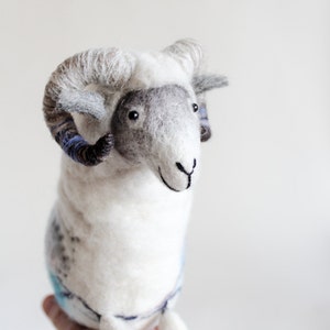 Felted Ram - Hugo. Art Toy Marionette Sheep Handmade Puppet Felt ...
