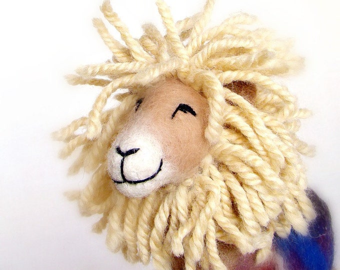 Romul Felt Lion, Art Puppet Marionette Felted Stuffed Waldorf Toy ...