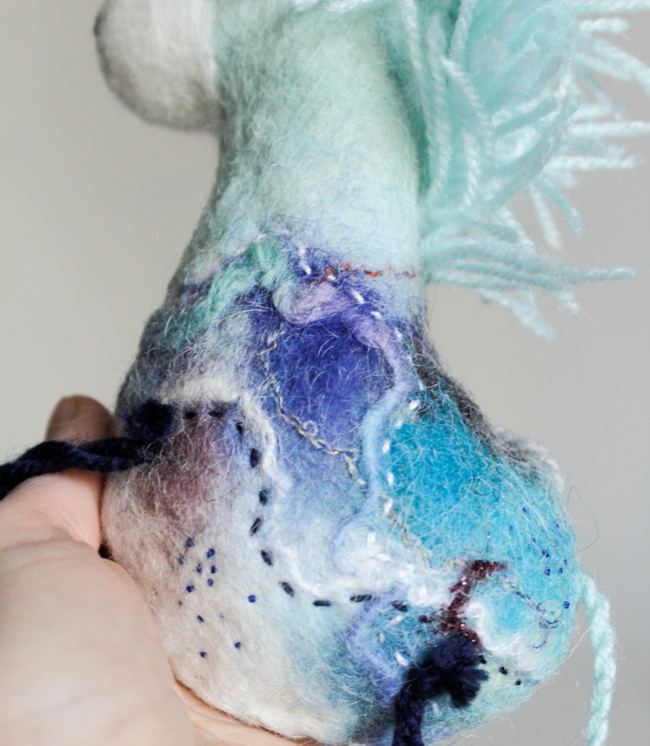 Felted Donkey - Jansen. Small Felted Toy, Felt Animals, Felt Toy ...