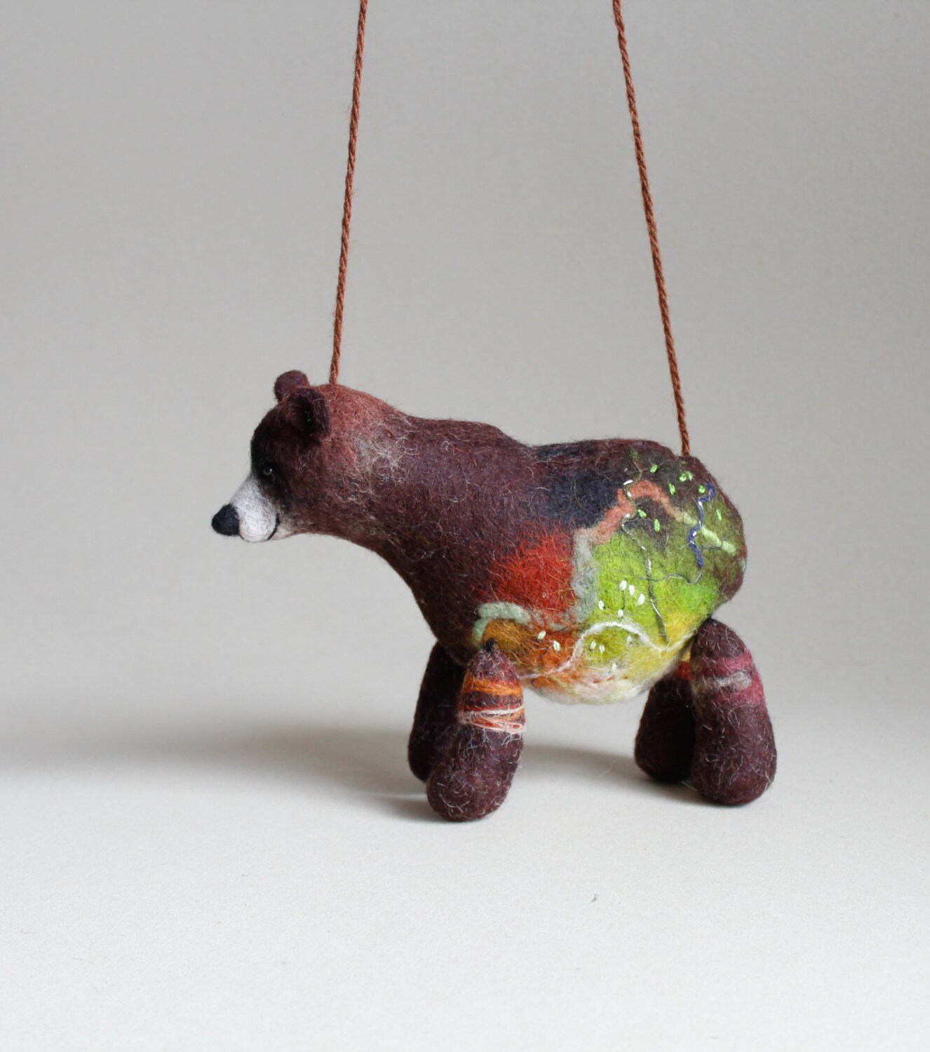 Felt Bear Grisha. Art Toy Puppet Grizzly Bear Kids Gift - Etsy Canada