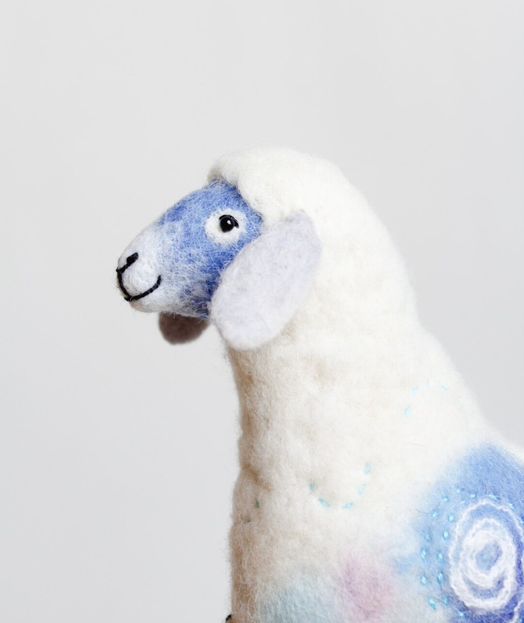Eugenia - Felt Sheep, Art Puppet, Handmade Marionette, Stuffed Animal ...