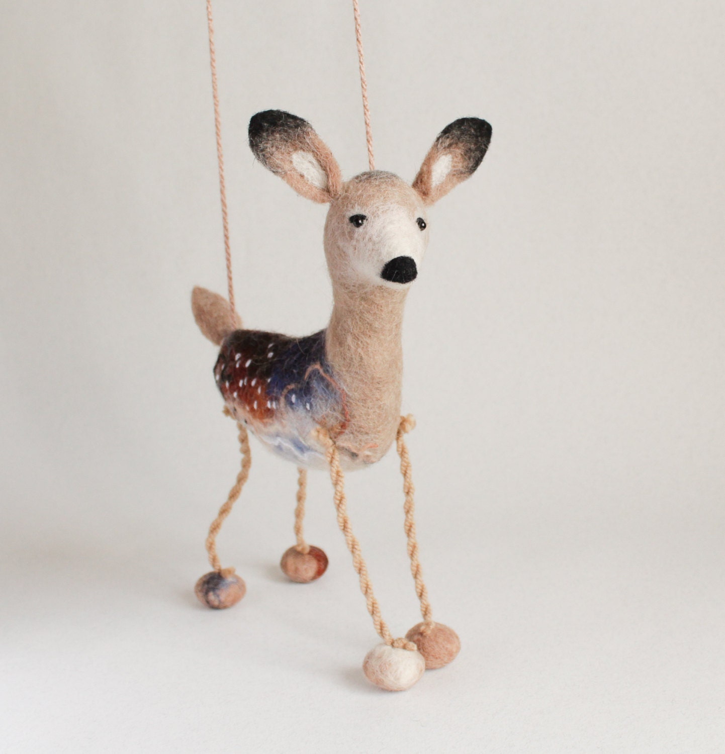 Hanna White Tailed Deer Christmas Deer Doe Art Puppet - Etsy
