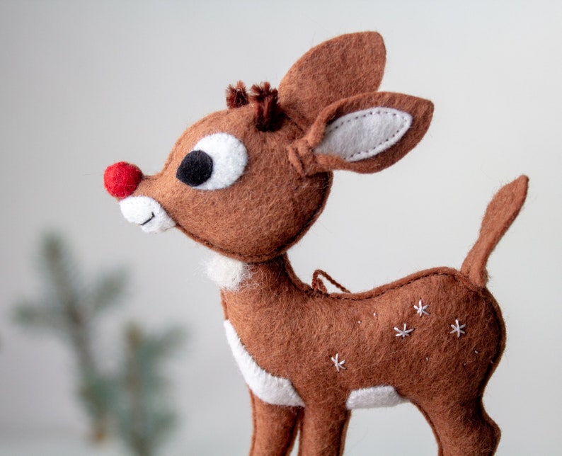 Christmas Tree Decoration. Rudolph the Red-nosed Reindeer. Art Toy ...