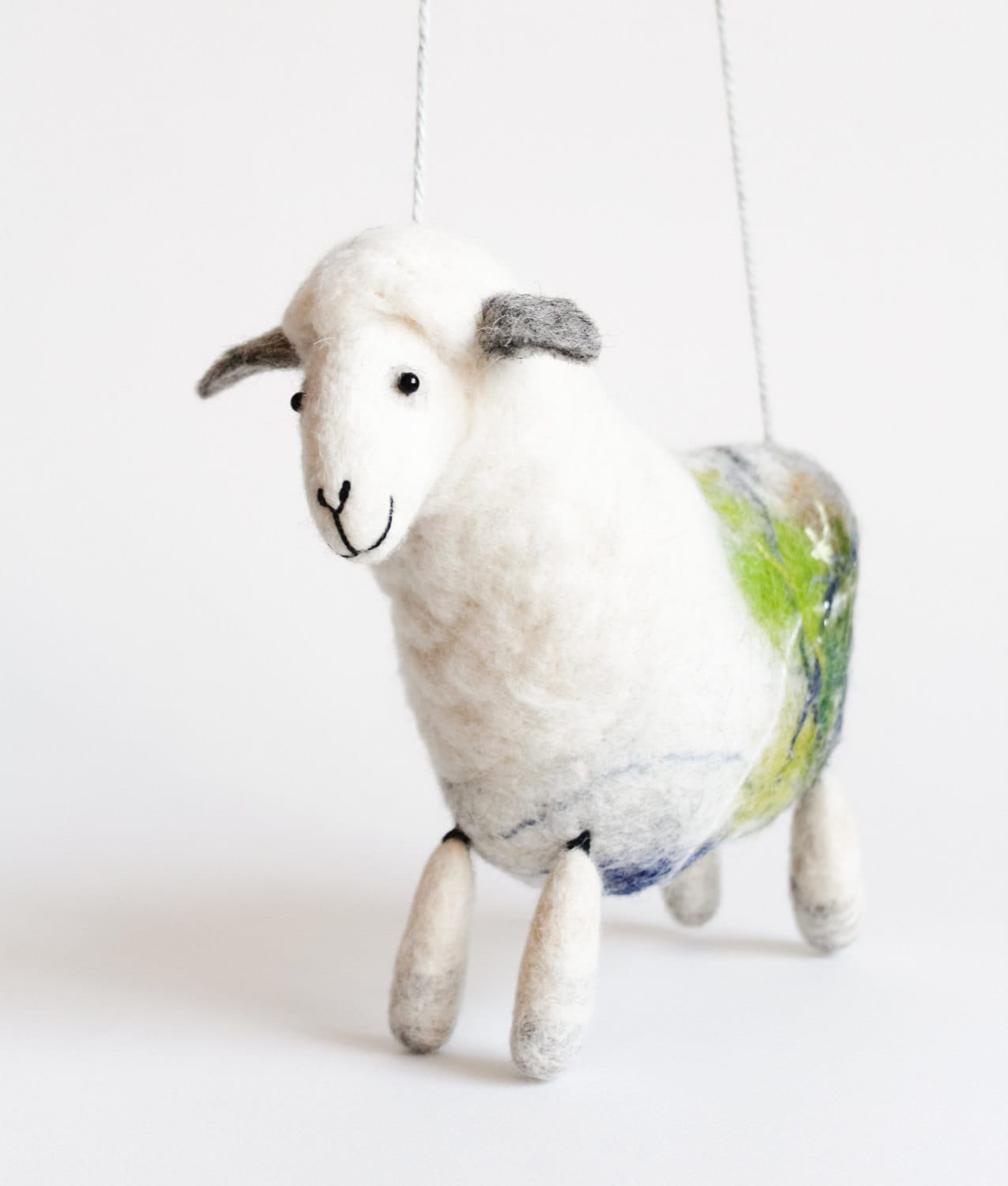 Anetta Felt Sheep Art Puppet Felted Animal Marionette | Etsy