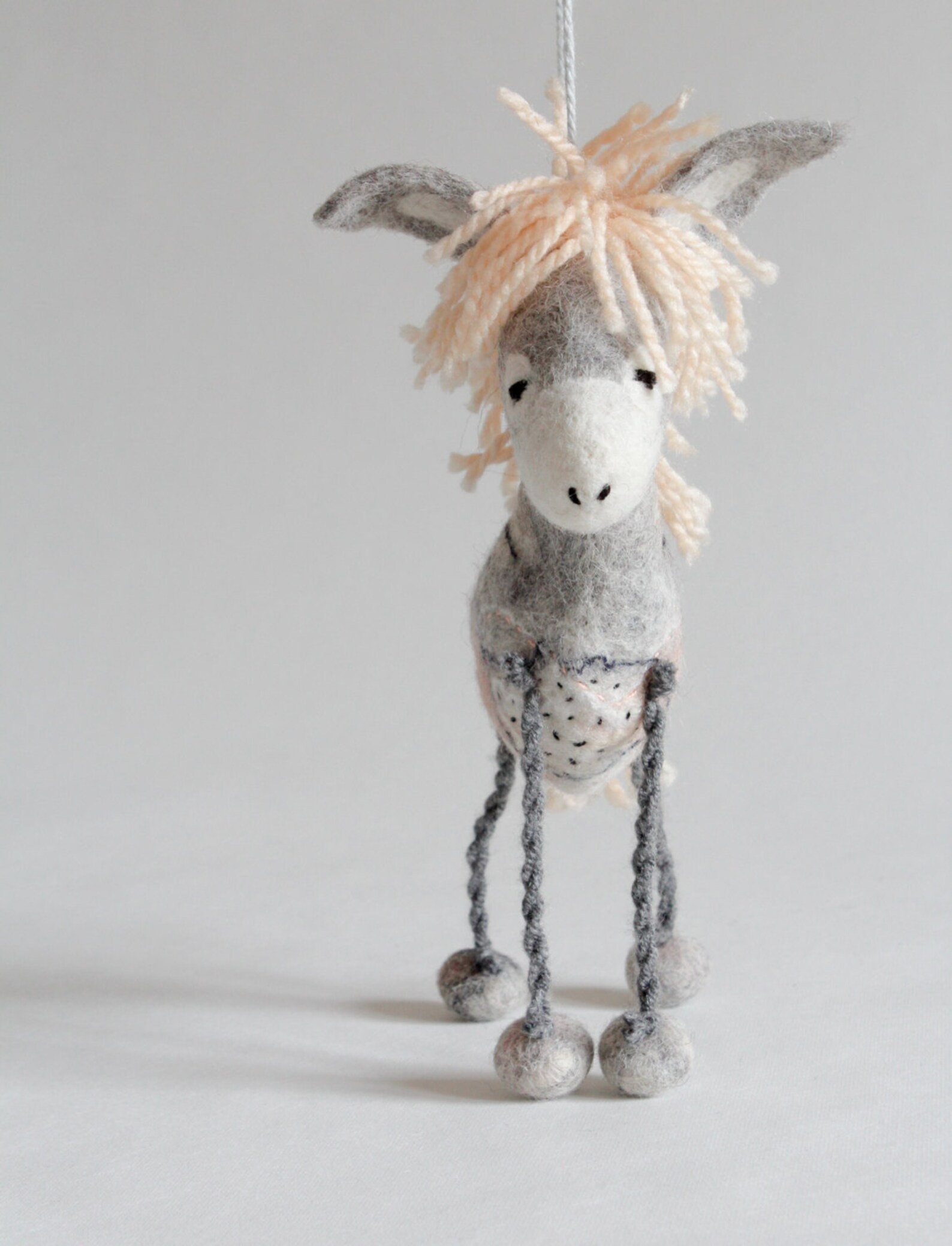 Felt Toy Donkey Lena . Gift for Kids Felted Toys | Etsy