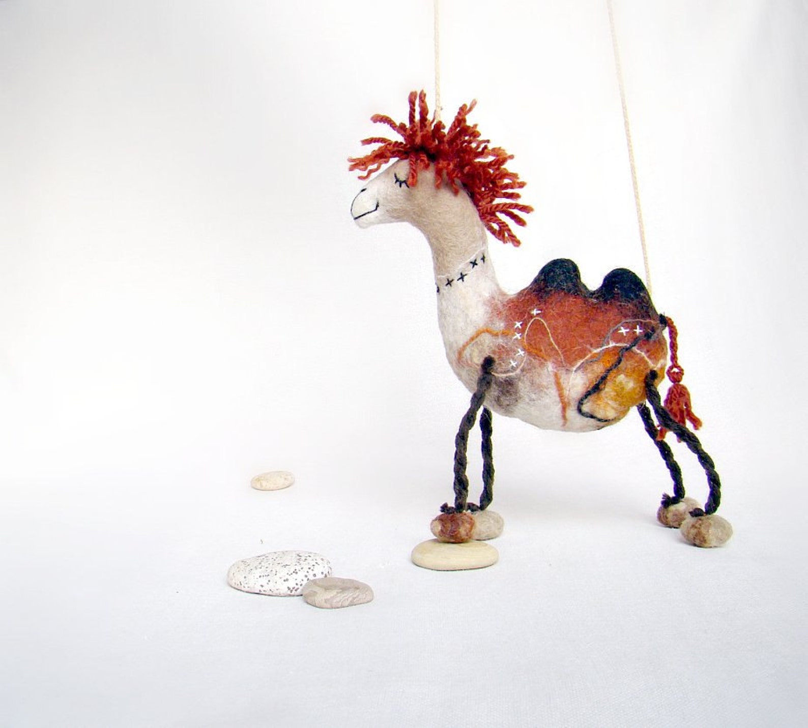 Becca Felt Camel. Art Marionette Handmade Puppet Felted - Etsy