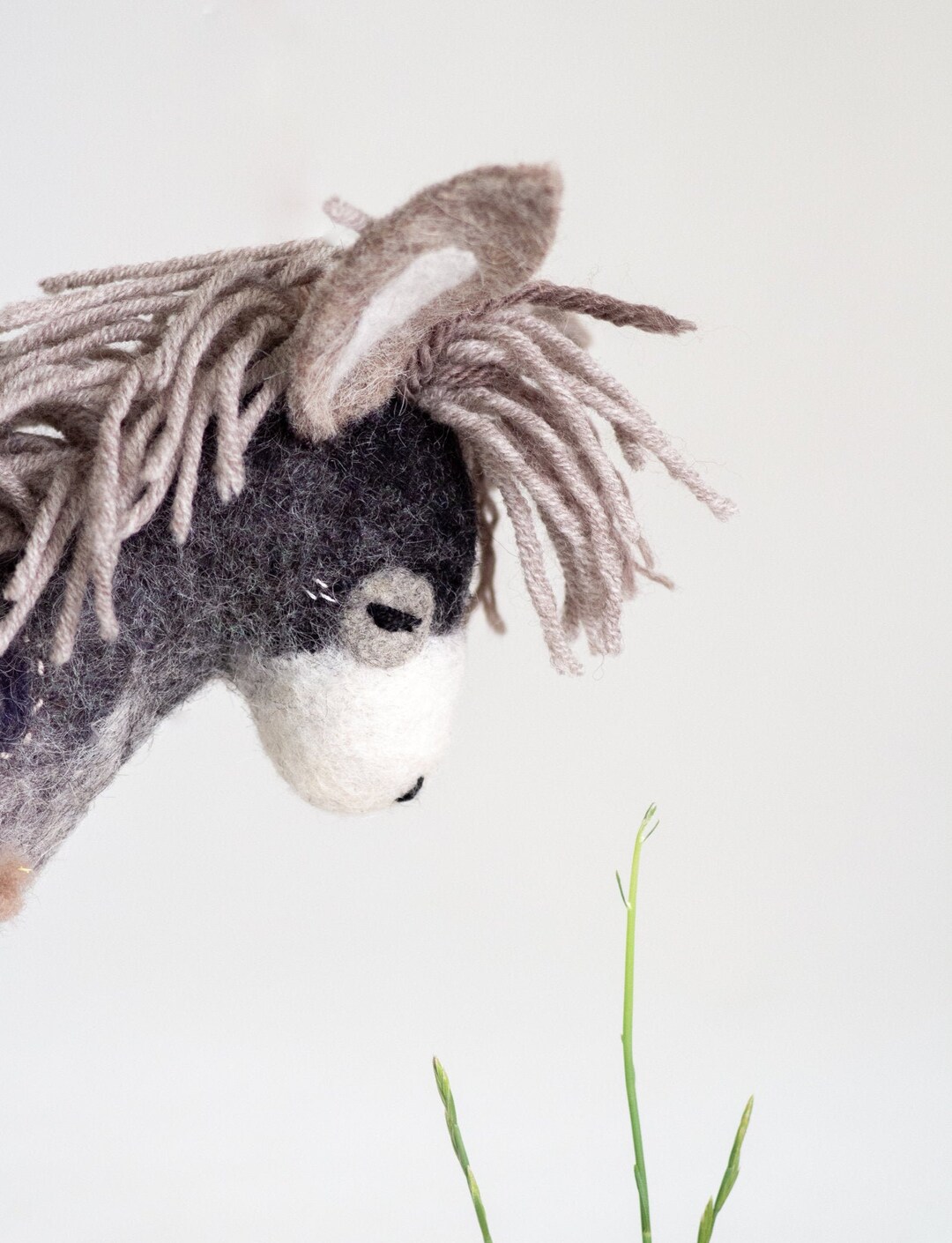 Theo Felt Donkey Felt Toy Stuffed Donkey Toy Handmade Felt - Etsy