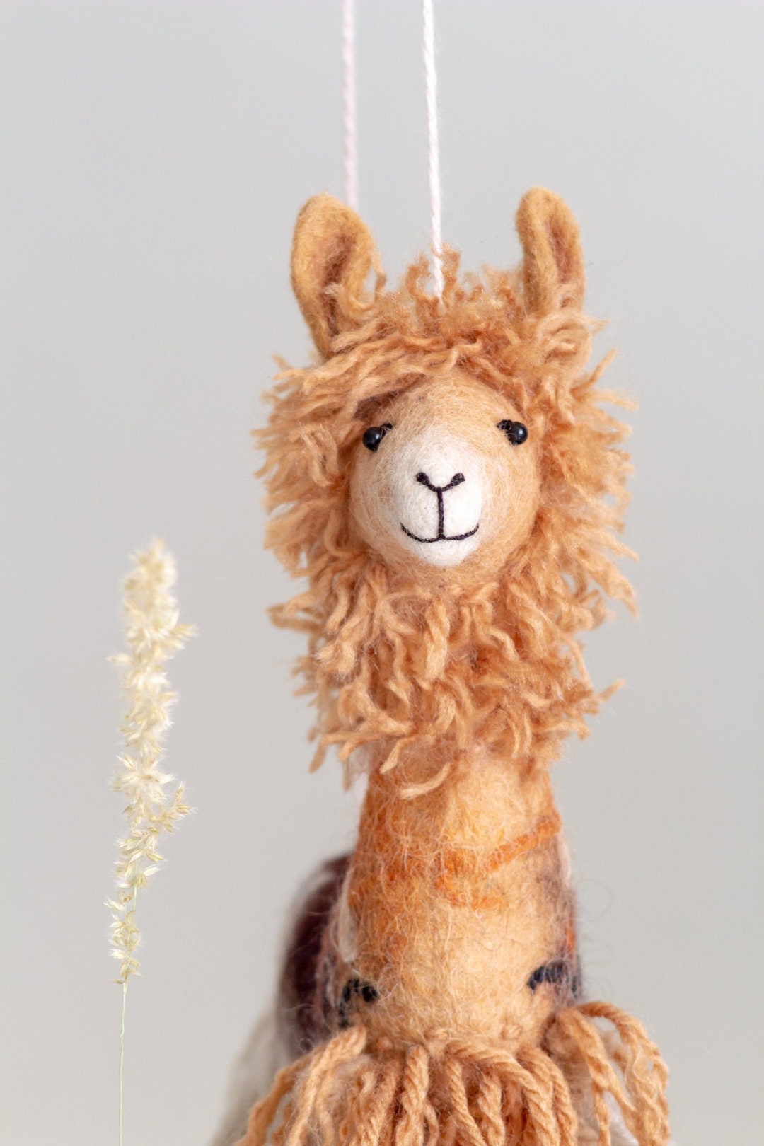 Felt Llama - Nellie, Art Marionette Felt Toy Puppet for Kids Handmade ...