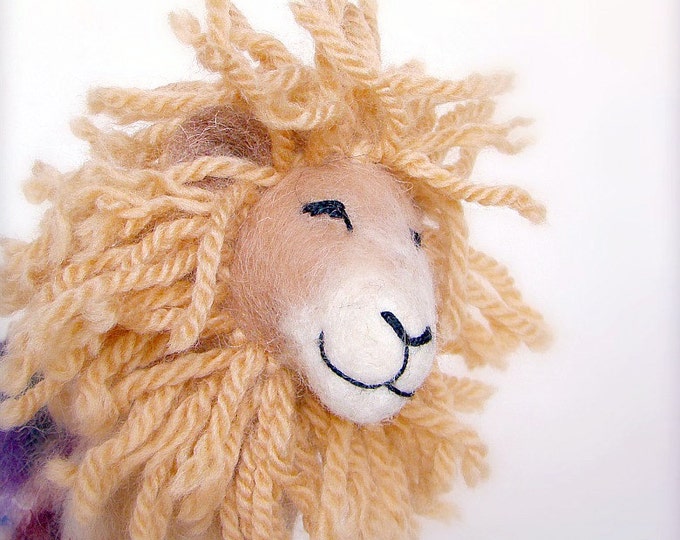 Lodmund - Felt Lion, Art Puppet, Marionette, Felted, Stuffed Waldorf ...