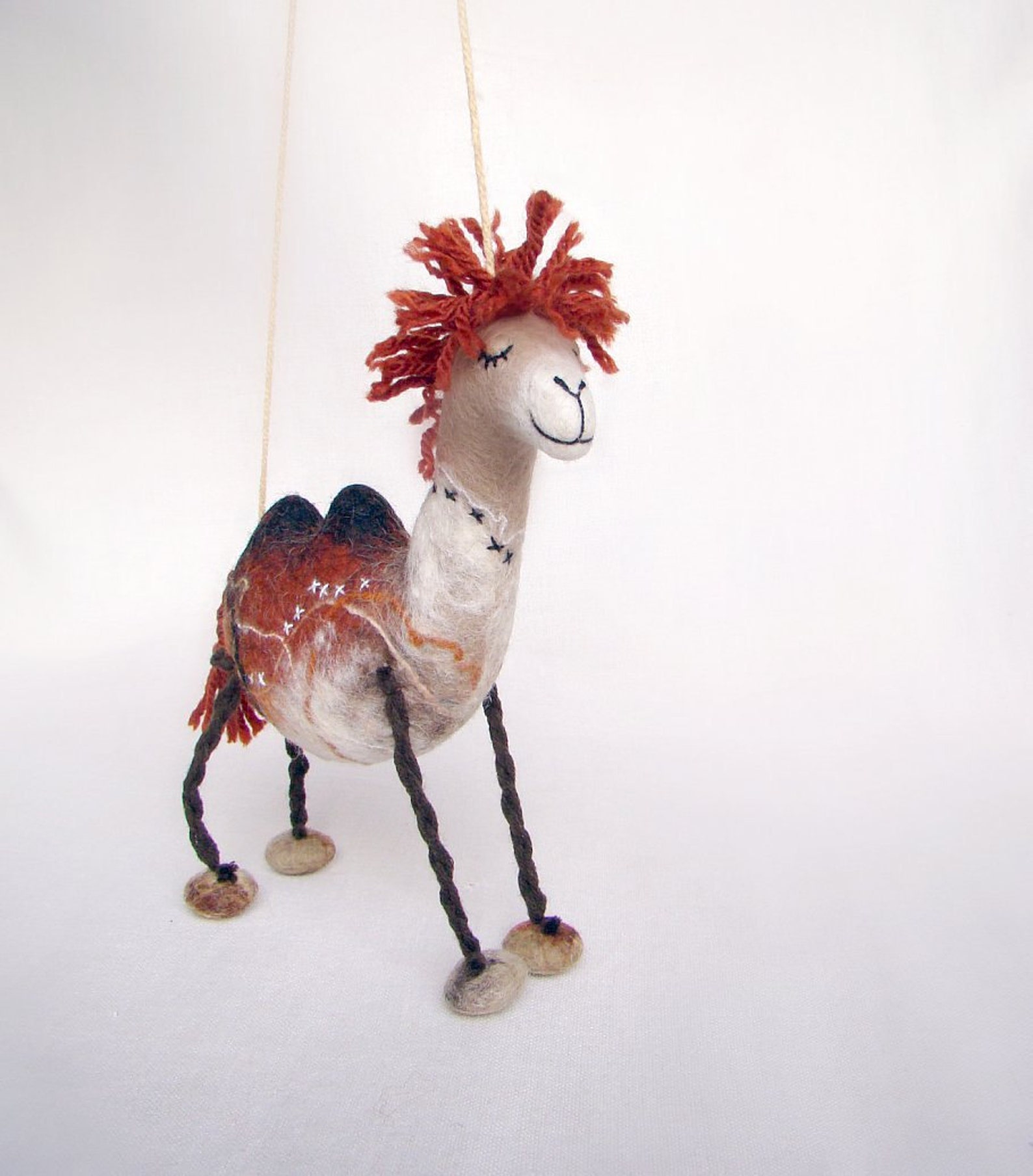 Becca Felt Camel. Art Marionette Handmade Puppet Felted - Etsy
