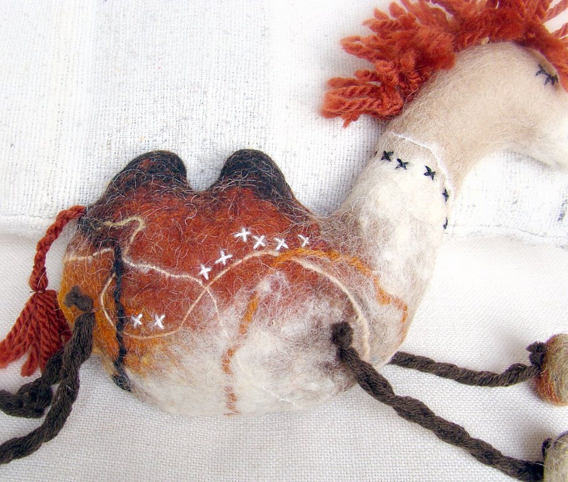 Becca Felt Camel. Art Marionette Handmade Puppet Felted - Etsy