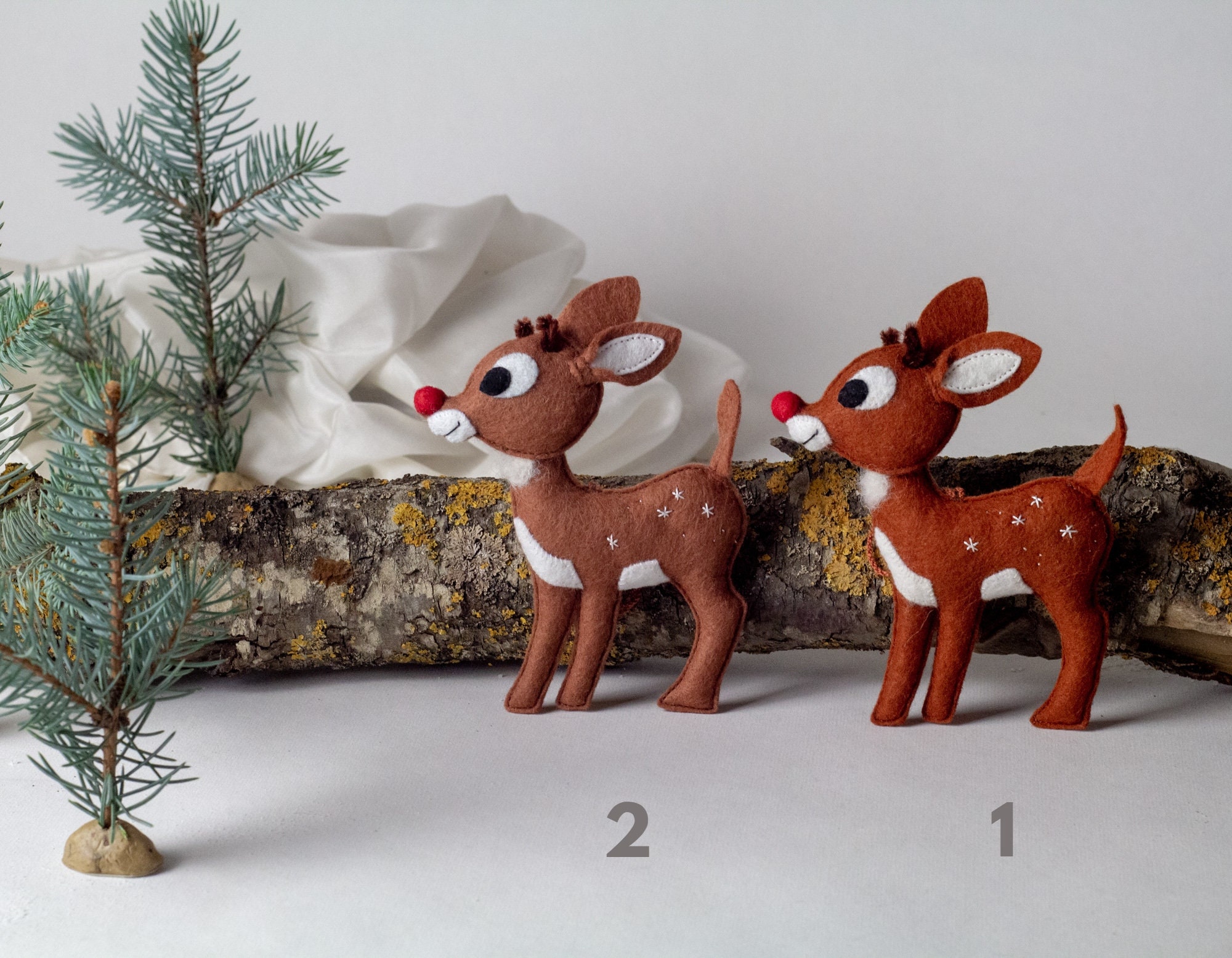 Christmas Tree Decoration. Rudolph the Red-nosed Reindeer. Art Toy ...