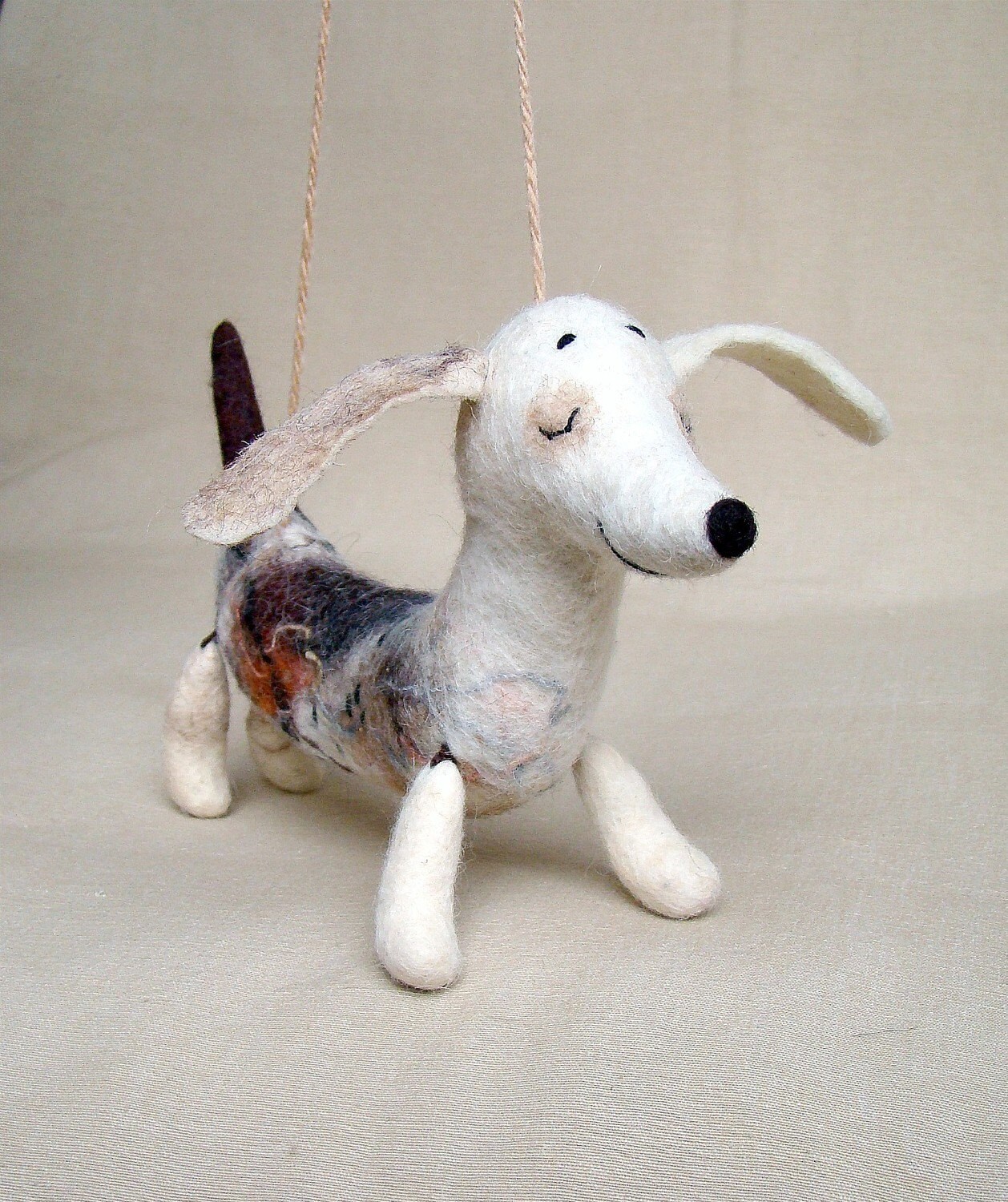 Natasha - Felt Dachshund, Art Toy, Felt Dog, Stuffed Toy, Felt Toy, Dog ...