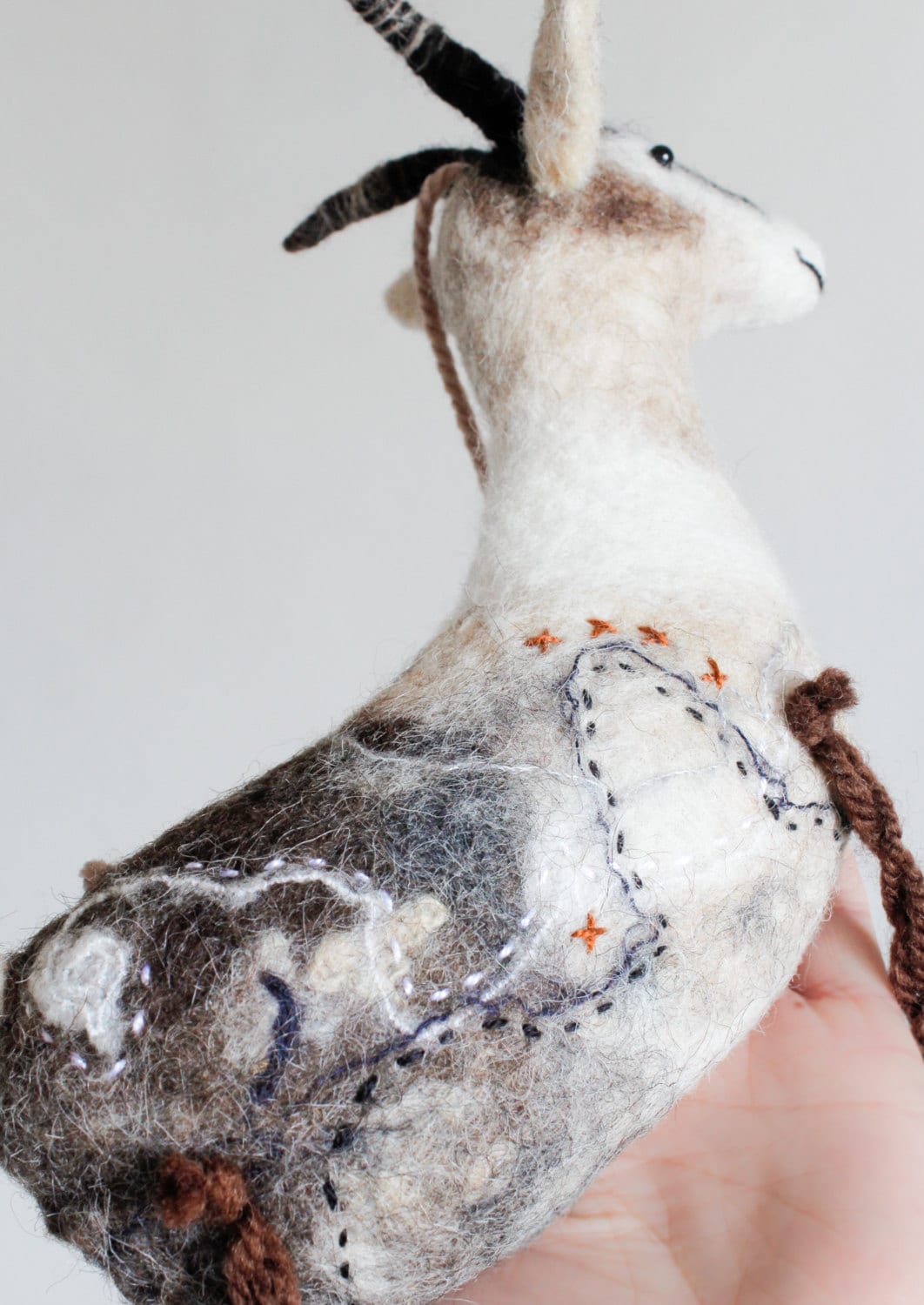 Jack 100% Organic Toy. Gift for Kids Felt Goat Felted Toy - Etsy Sweden