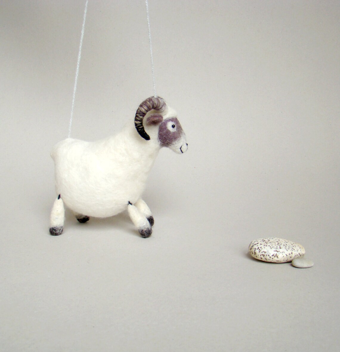 Felt Ram Richard. Felted Sheep Art Marionette Handmade - Etsy