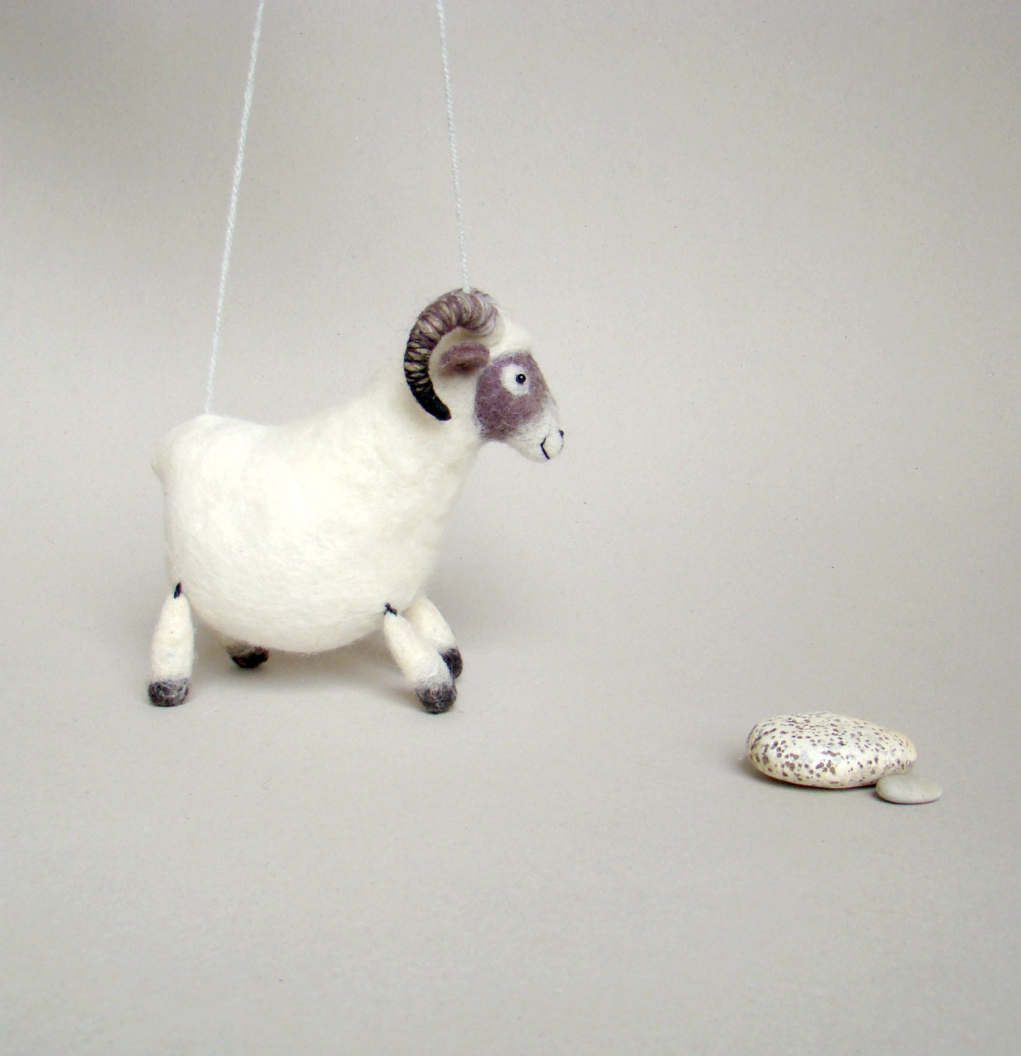 Felt Ram Richard. Felted Sheep Art Marionette Handmade - Etsy