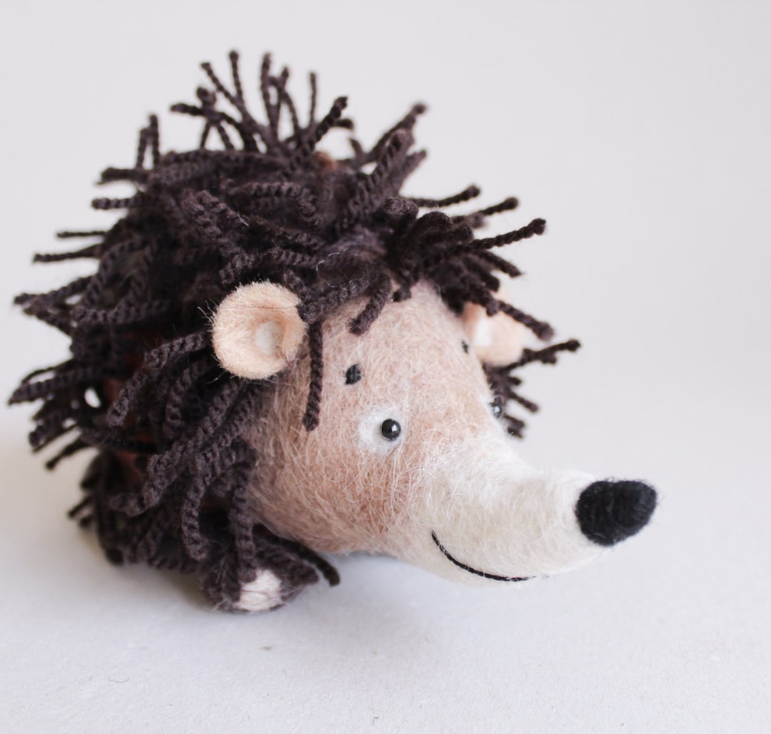 Felt Hedgehog Nicholas. Art Toy. Felt Marionette. Felted Toy. Stuffed ...