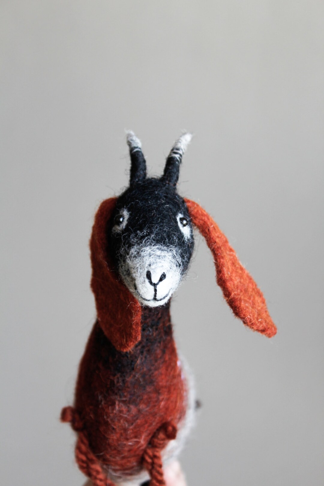 Felt Goat - Sibella. Felted Toy, Waldorf Animals Marionette Puppet ...