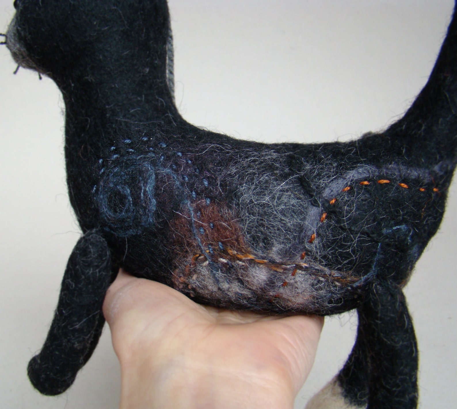Felt Cat Felix. Art Puppet Felted Toy Halloween Gift - Etsy Canada
