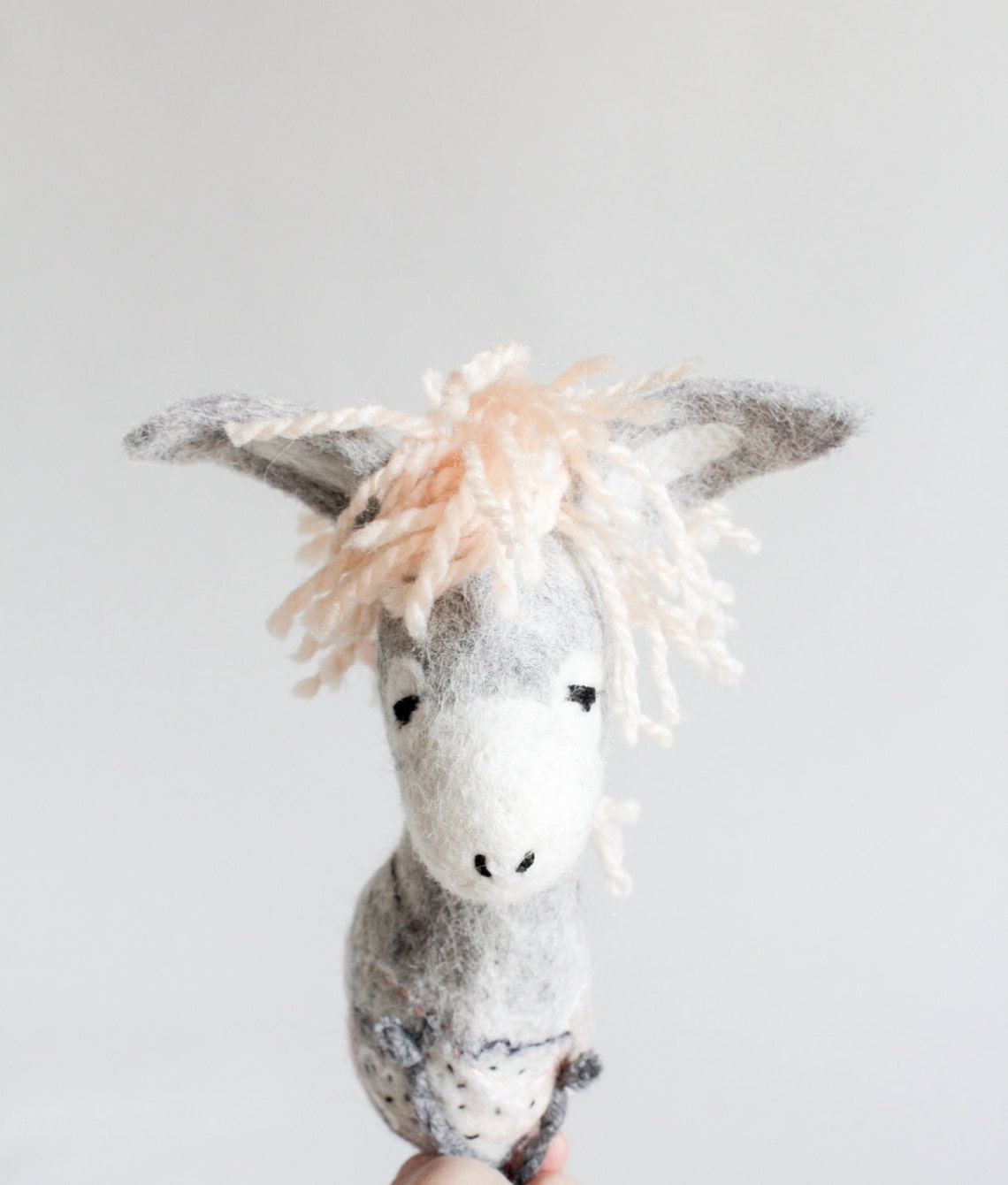 Felt Toy Donkey Lena . Gift for Kids Felted Toys - Etsy