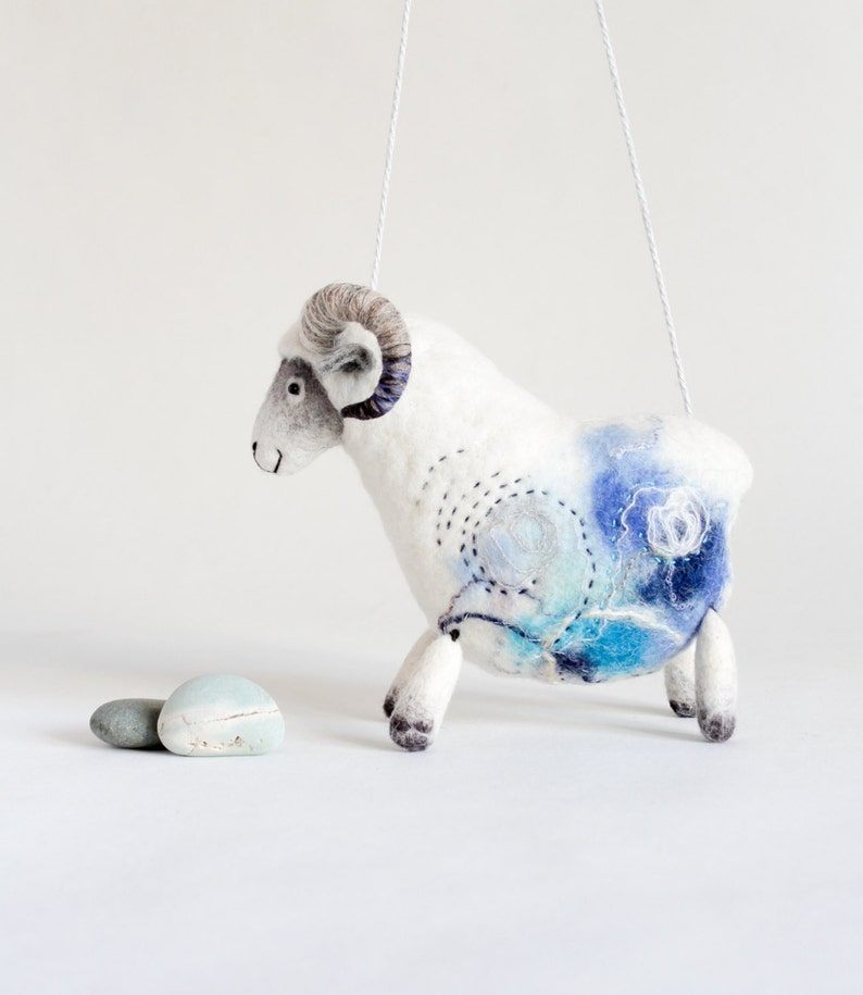 Felted Ram Hugo. Art Toy Marionette Sheep Handmade Puppet - Etsy