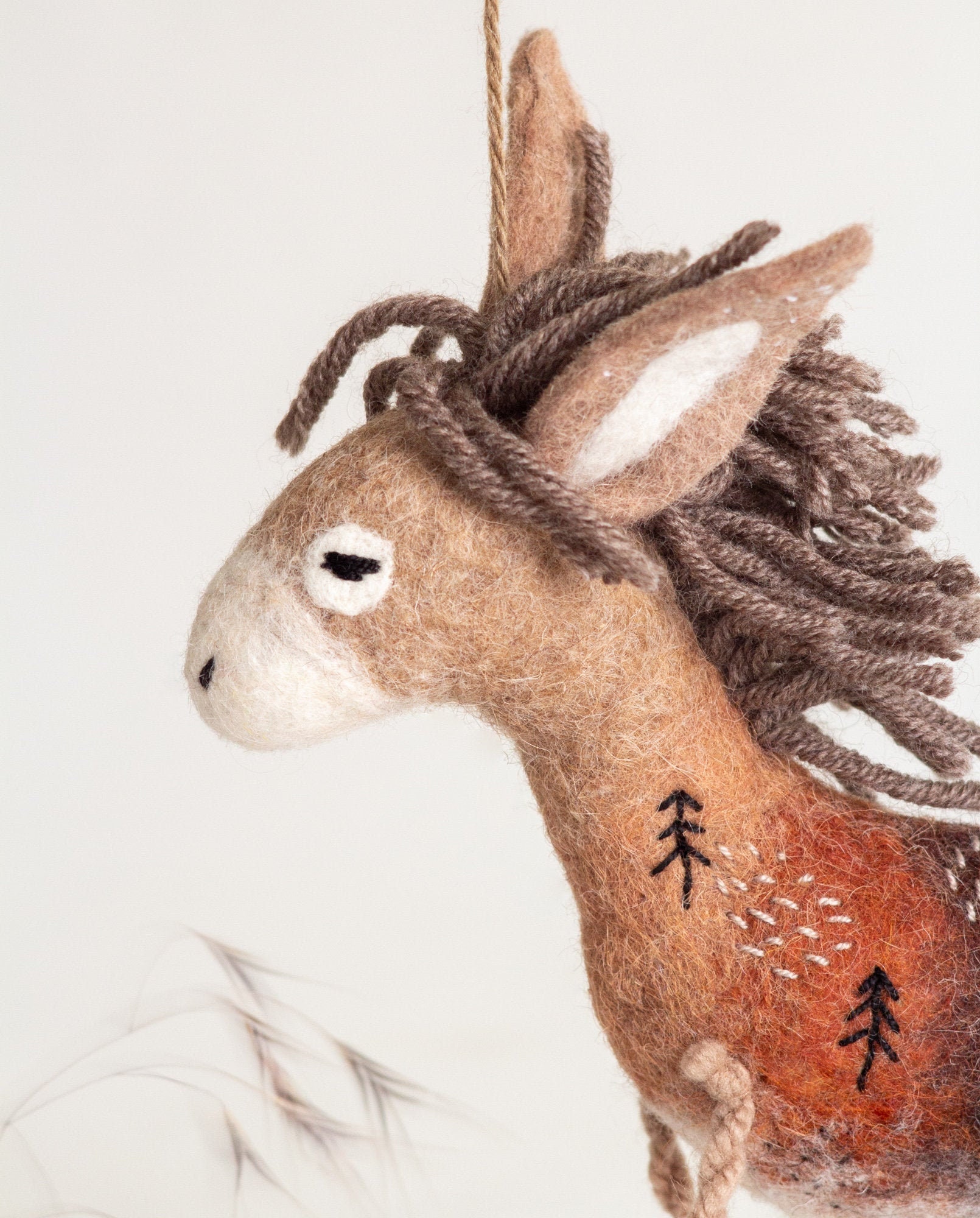 Felt Donkey Runner Felt Toy Handmade Felt animals Puppet | Etsy