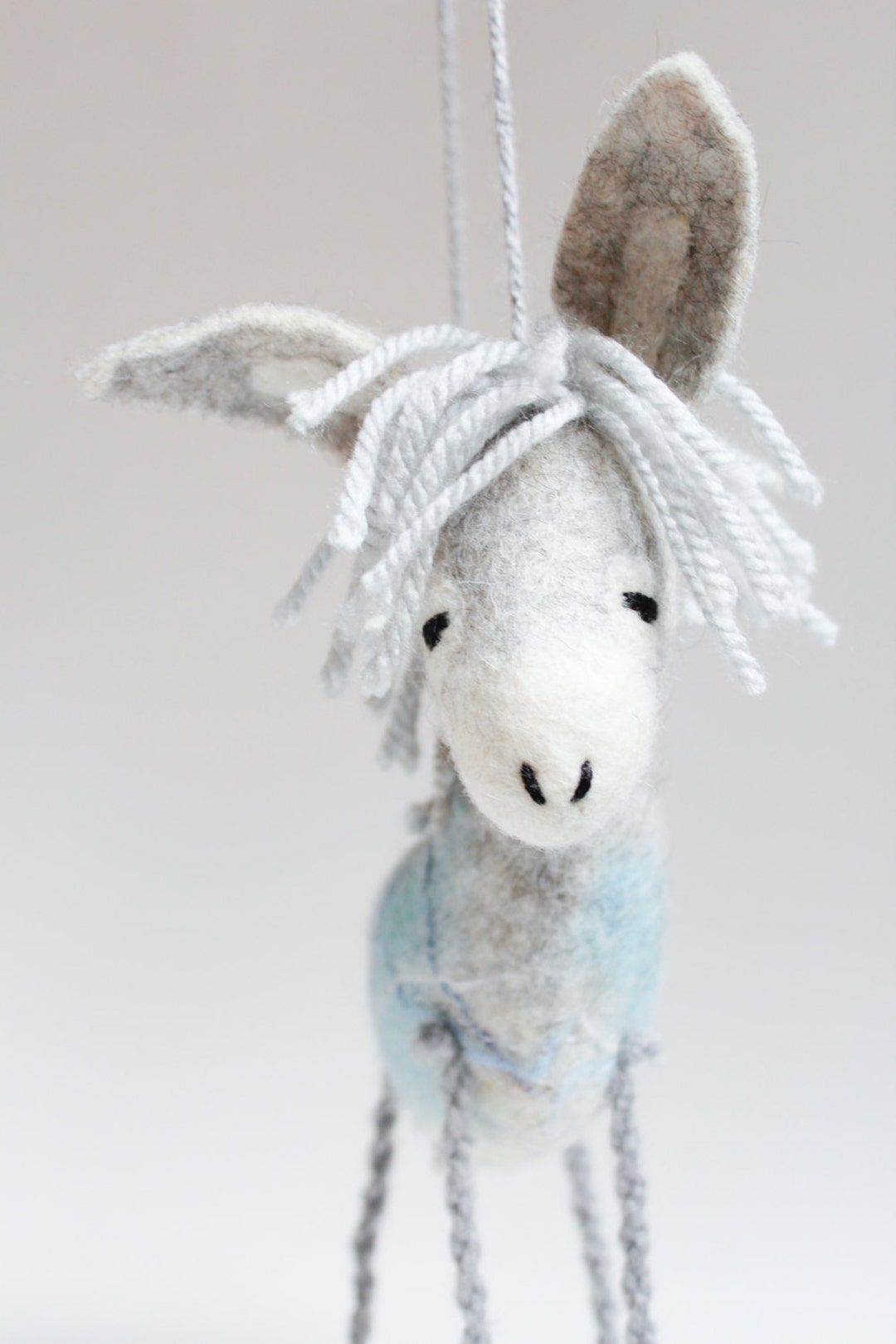 Felt Donkey - Gerard. Art Toy Felted Toy Marionette Felted Animal for ...