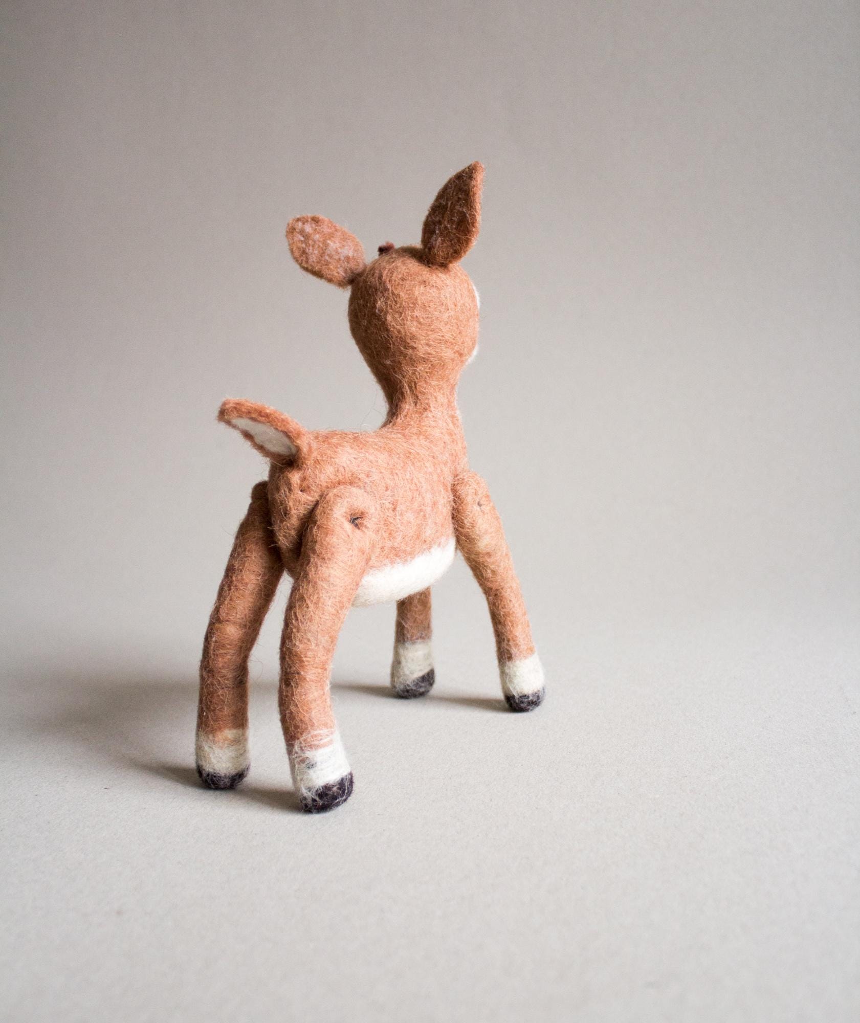 Rudolph the Red-nosed Reindeer. Christmas Gift. Art Toy. Standing Deer ...