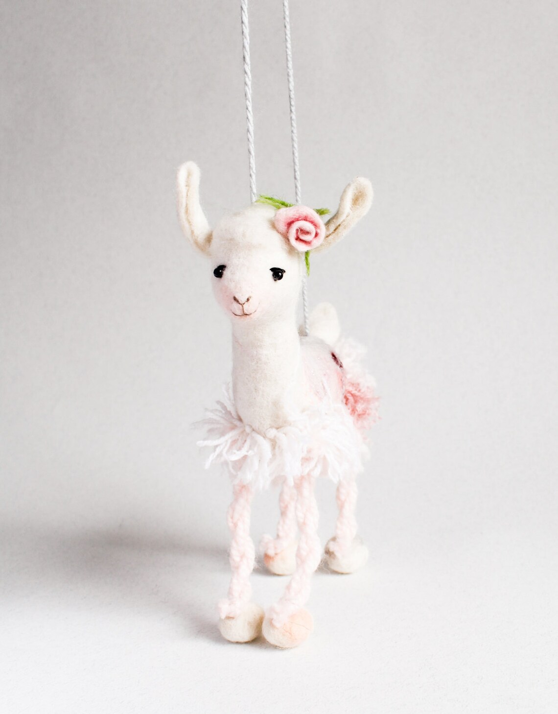 Lilly Baby Llama Art Marionette Felt Toy Puppet Stuffed - Etsy