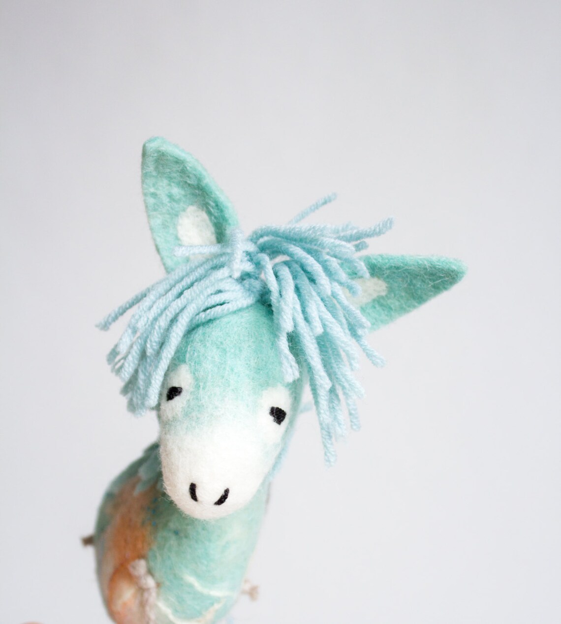 Felted Toy Dennis Marionette. Felt Donkey Birthday Baby - Etsy