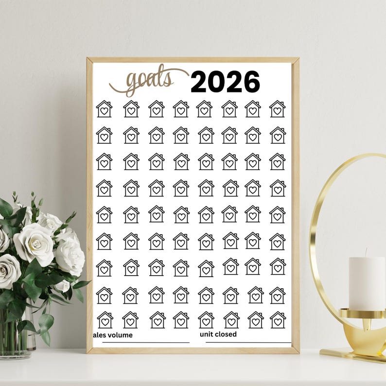 New Year 2026 Goal Tracker Printable | 2026 Resolution Planner Pages ...