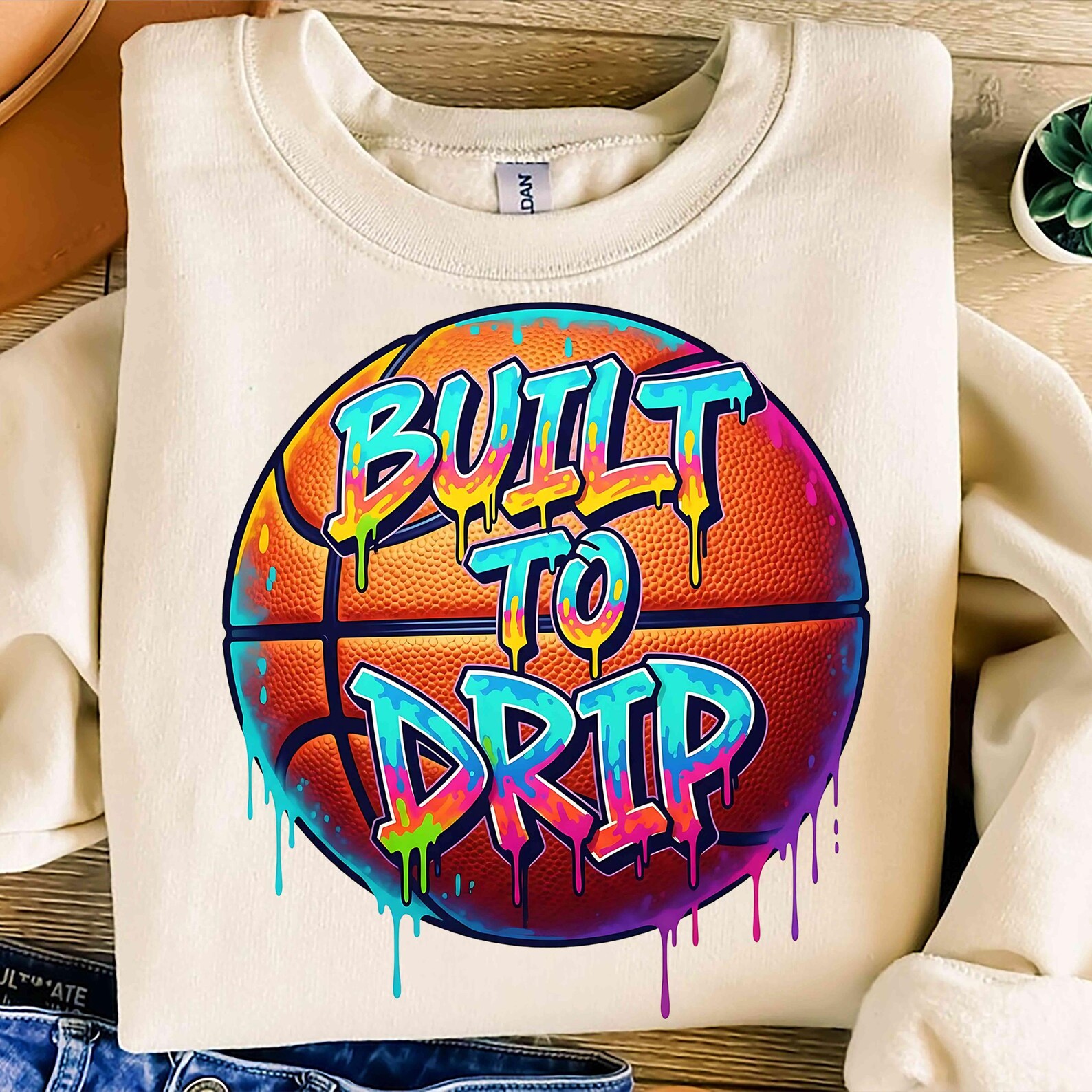 Built to Drip Basketball PNG | Cool Basketball Sublimation, Drippy ...