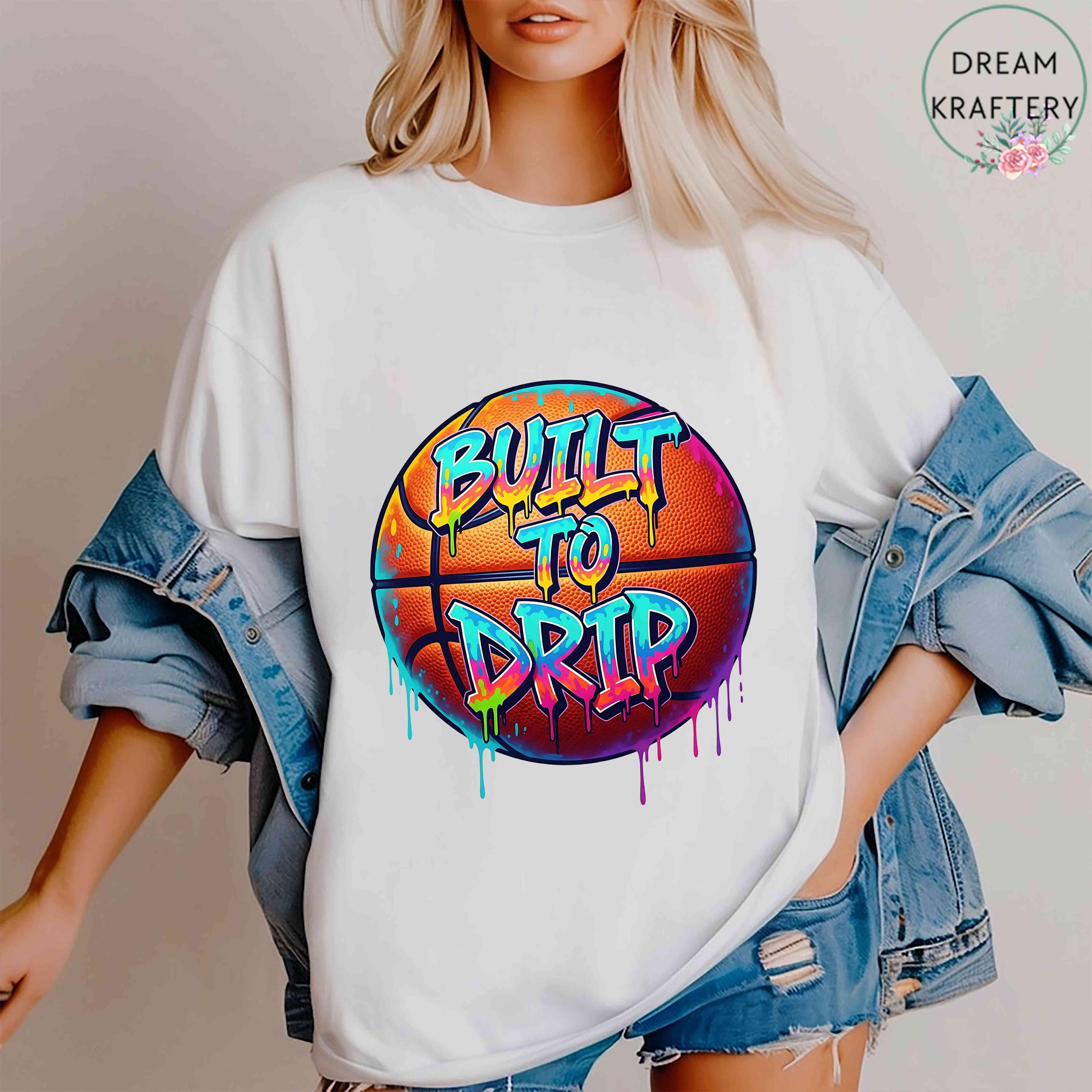 Built to Drip Basketball PNG | Cool Basketball Sublimation, Drippy ...