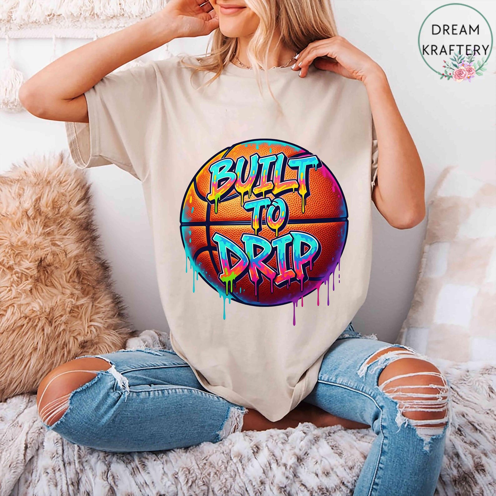 Built to Drip Basketball PNG | Cool Basketball Sublimation, Drippy ...
