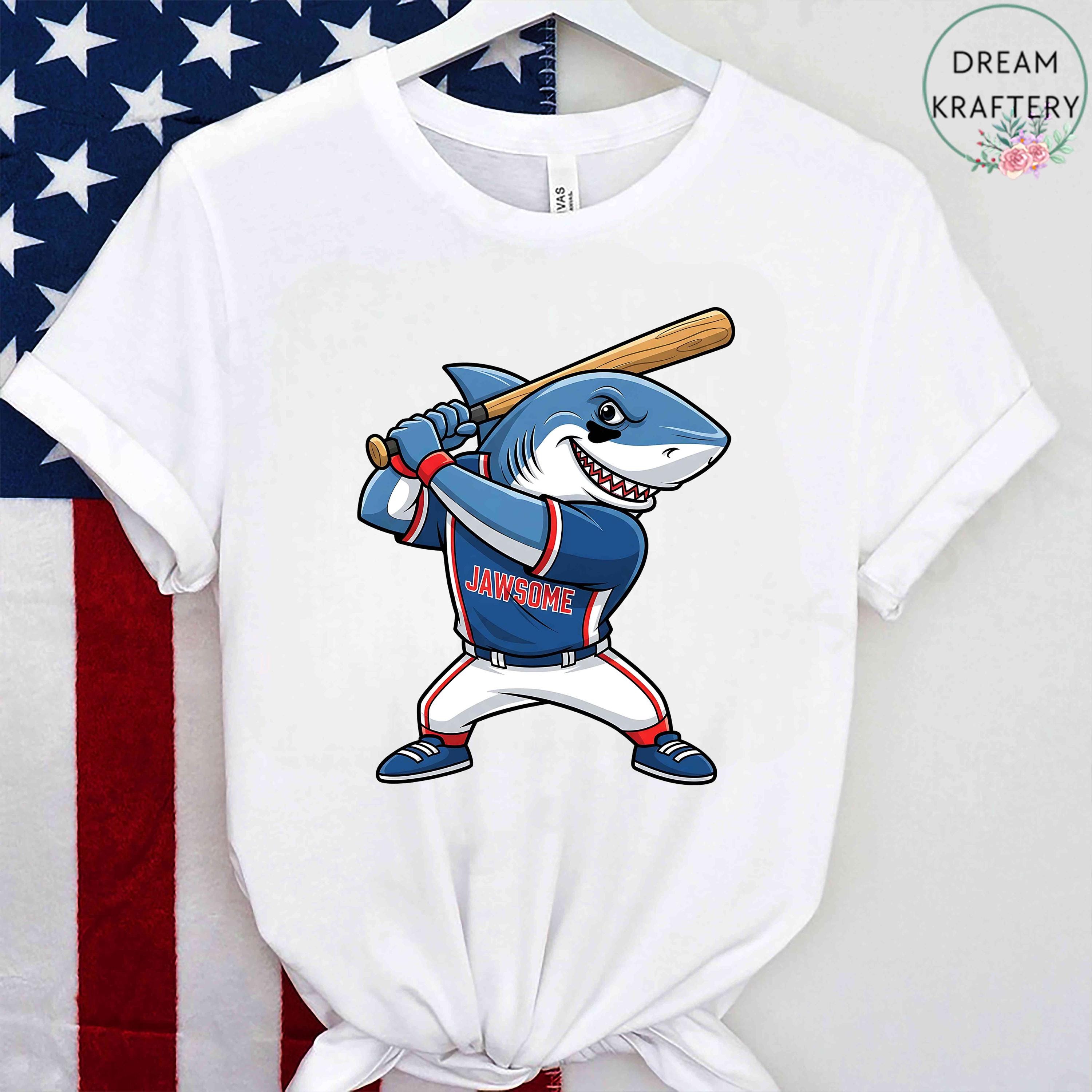 Shark Baseball PNG | Funny Shark Sports Design, Baseball PNG, Ocean ...