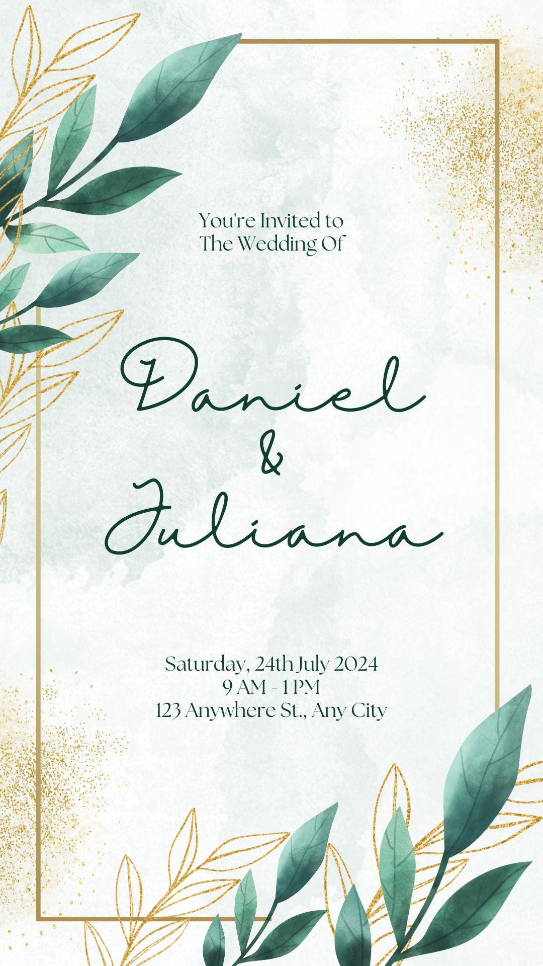 Customizable Wedding Invitation - Refined Style and Easy to Edit - Etsy